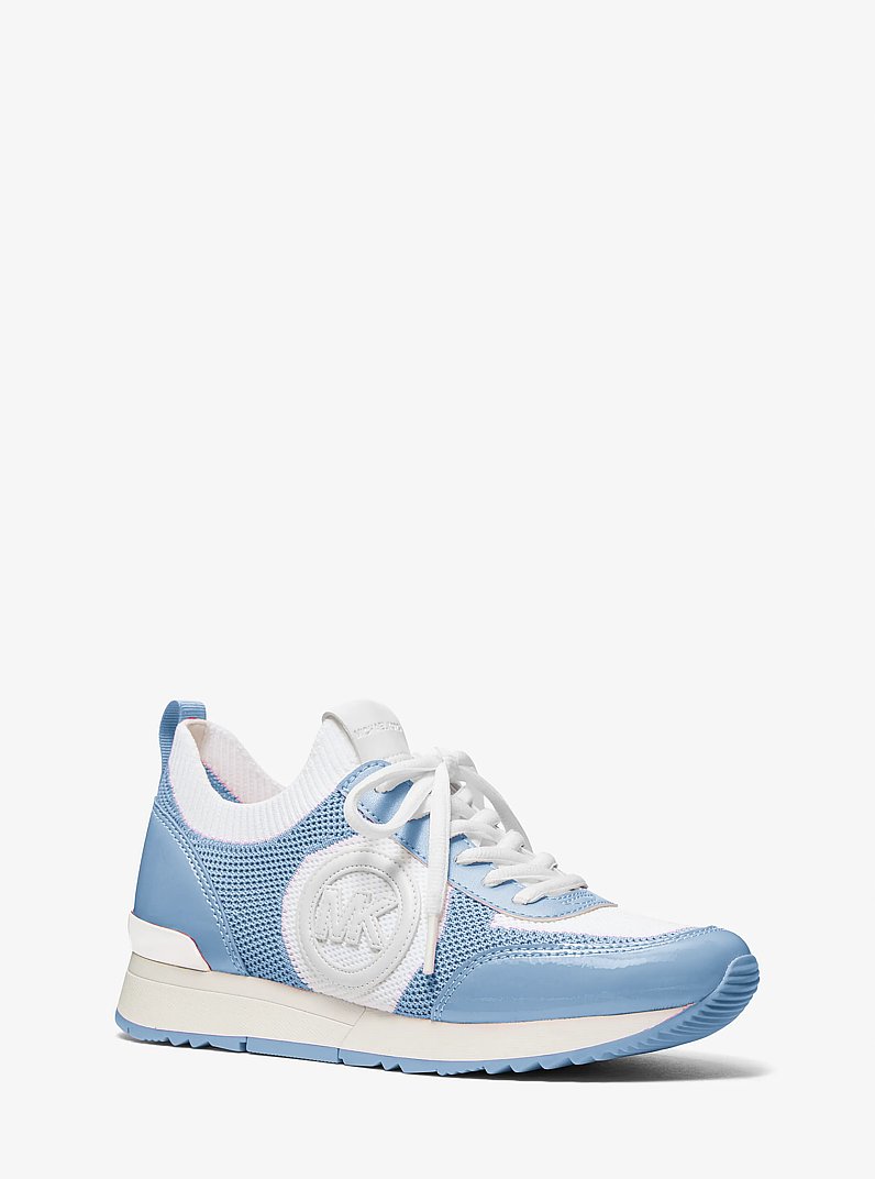 Jenkins Two-Tone Stretch Knit Trainer in LIGHT SKY - Sale | Michael ...
