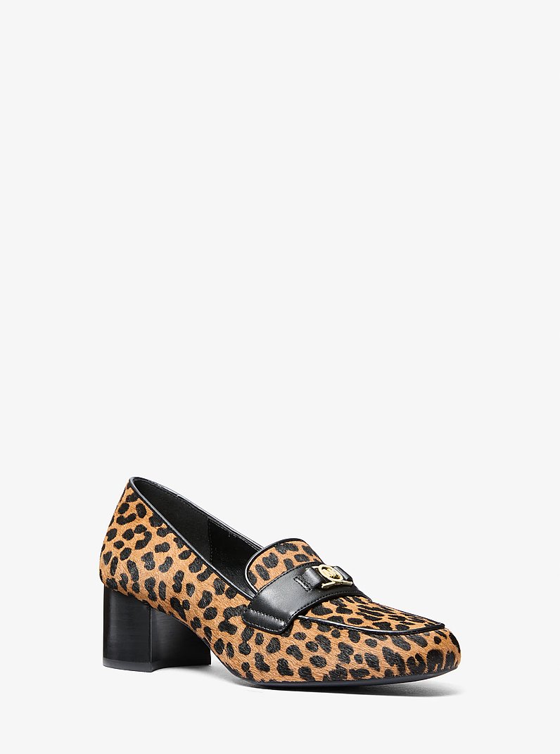 Mindy Flex Leopard Print Calf Hair Loafer in DEER MULTI - Sale ...