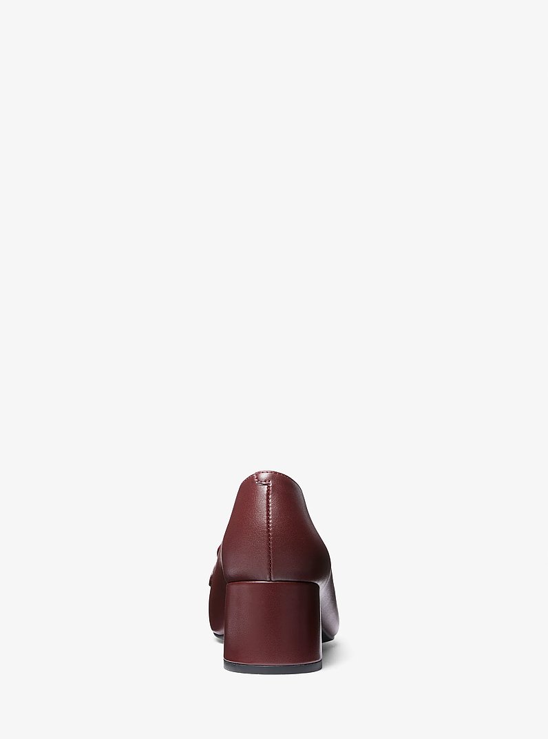 Mindy Flex Leather and Suede Loafer in OXBLOOD - Sale | Michael Kors ...